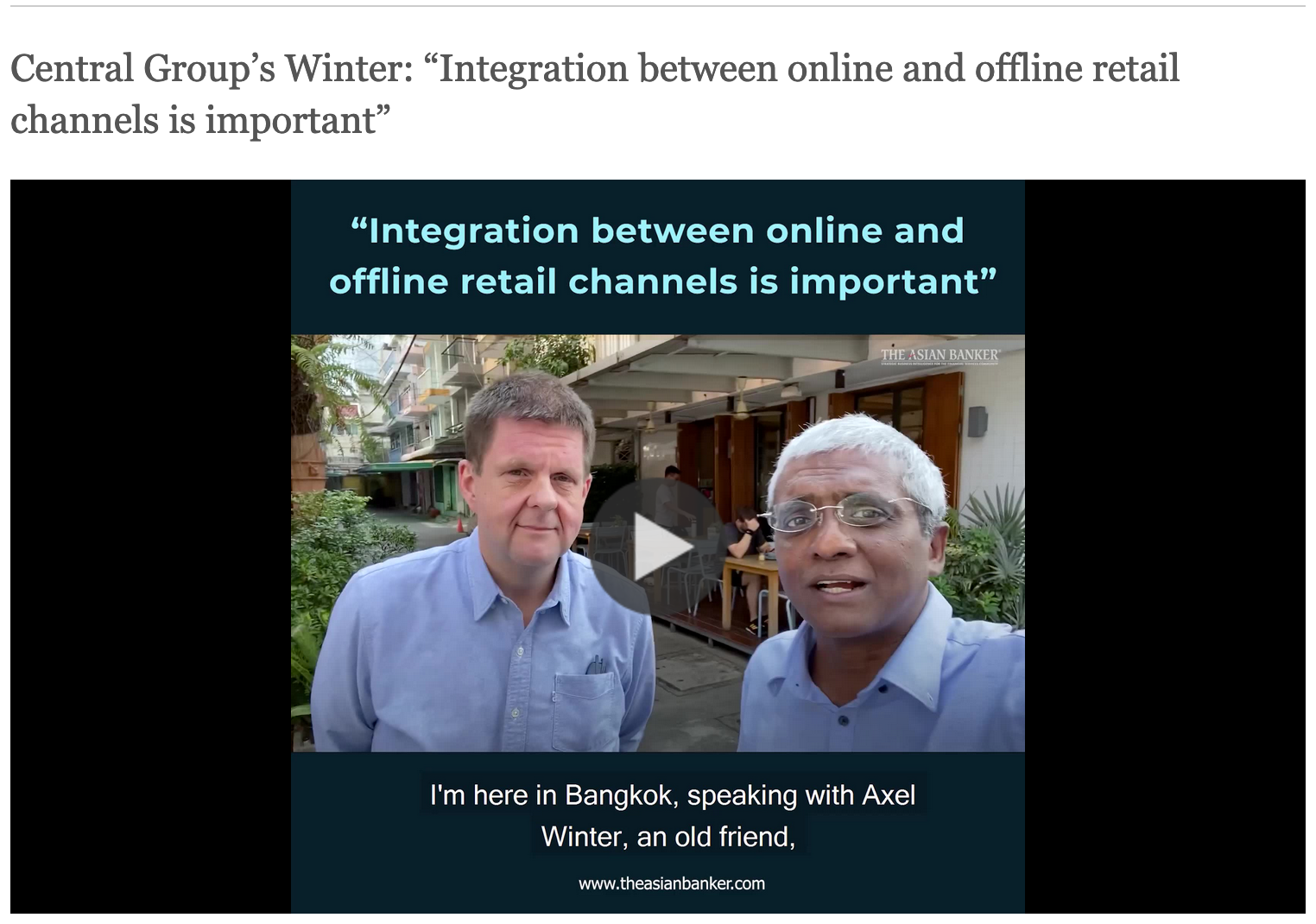 Interview: Retail & Banking fuse – Axel Winter